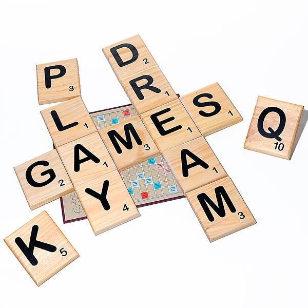 Alphabet Puzzle Letter Tiles 100pcs Wooden Alphabet Scrabble Tiles